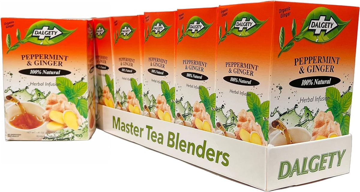 Dalgety Peppermint & Ginger Herbal Infusion (carton 40g) – Dalgety Teas