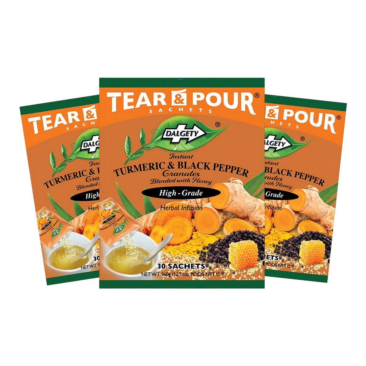 Dalgety Instant Turmeric & Black Pepper (Pouch 360g) – Dalgety Teas